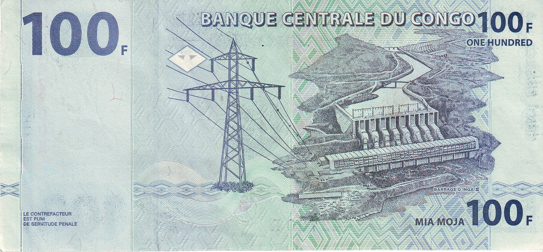 Franco congolês - moeda – Bandeiras do mundo