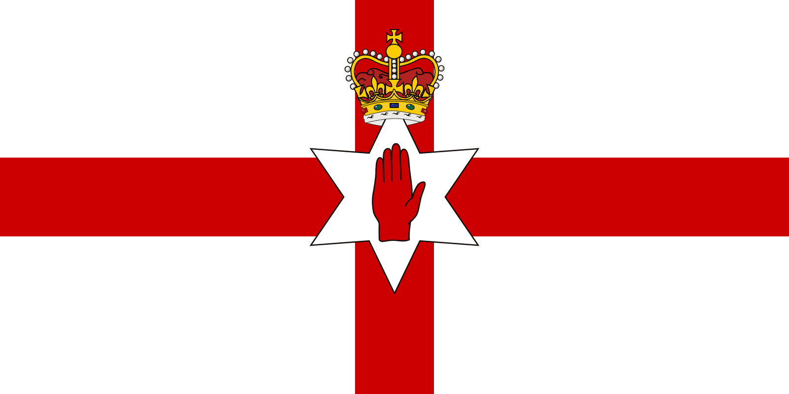 Bandeira da Irlanda do Norte | Bandeirasnacionais.com