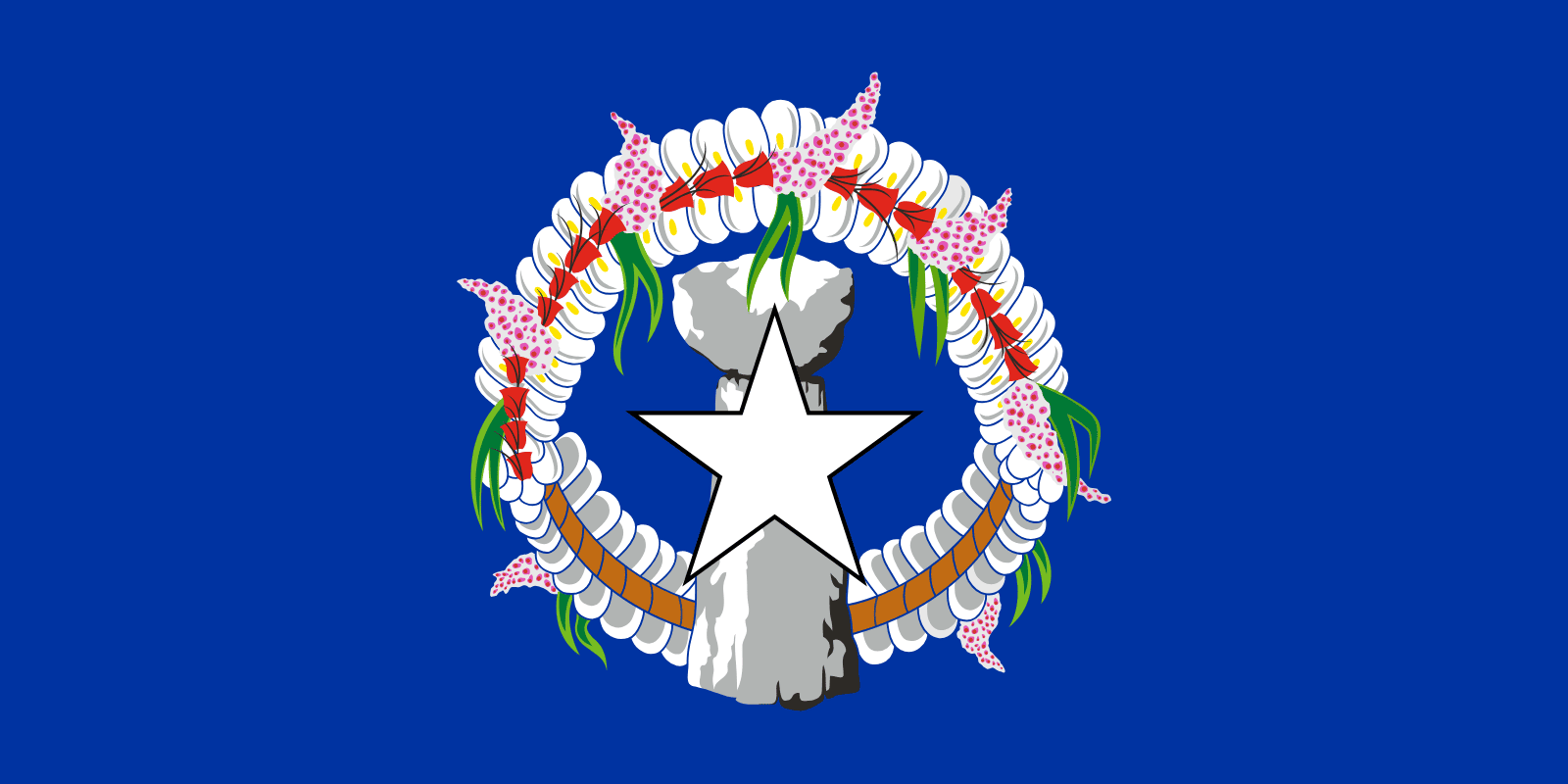 Bandeira das Marianas Setentrionais | Bandeirasnacionais.com
